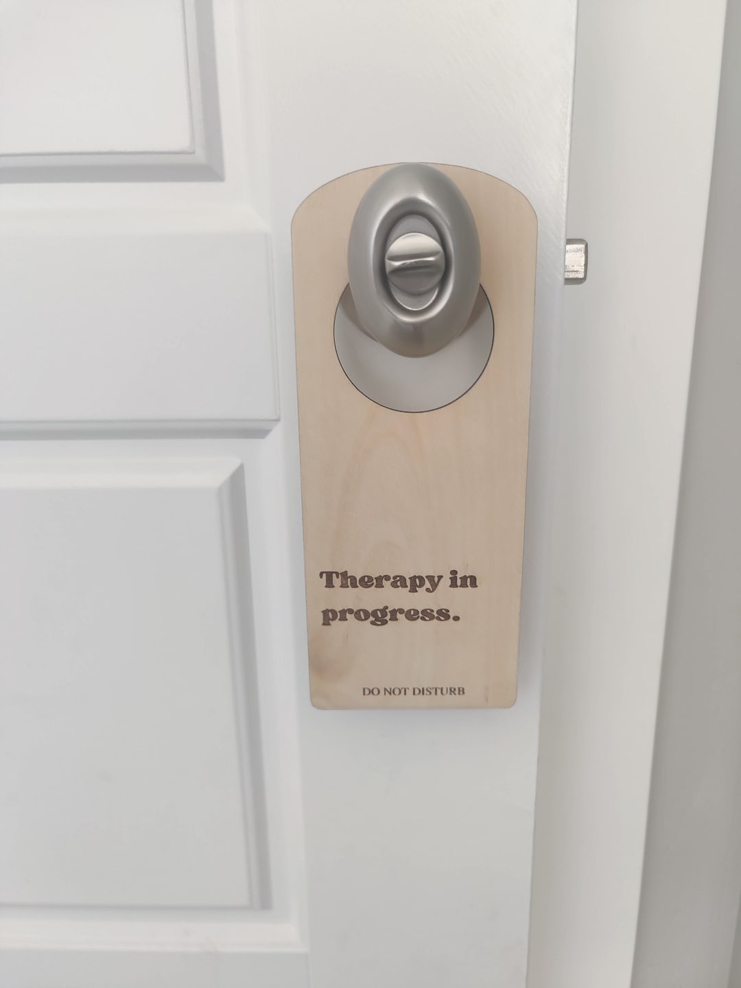 Door Hanger: Therapy in Progress - Etsy