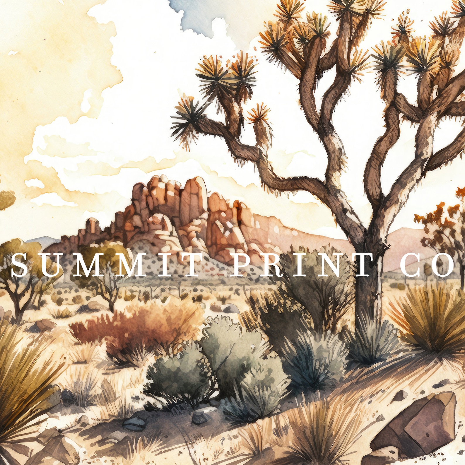 National Park Poster Joshua Tree California Joshua Tree Digital Print ...