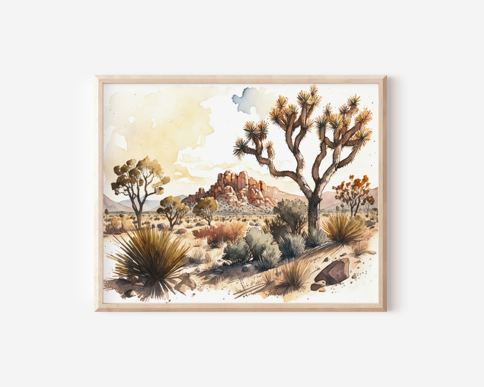 National Park Poster Joshua Tree California Joshua Tree Digital Print ...