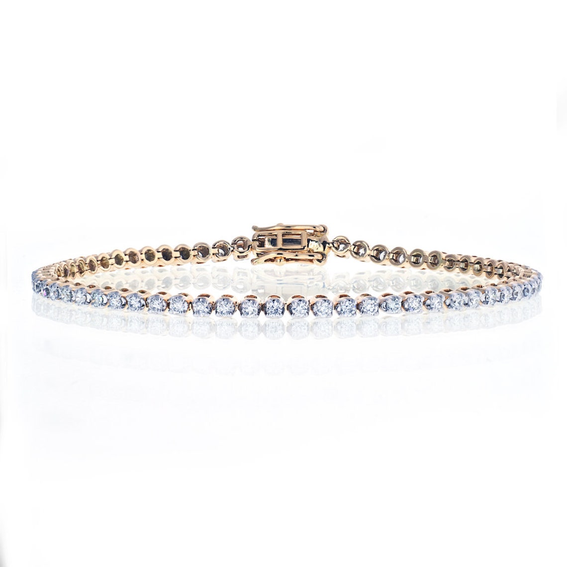 Sgl Certified 1 00ct Lab Grown Diamond Tennis Bracelet Etsy