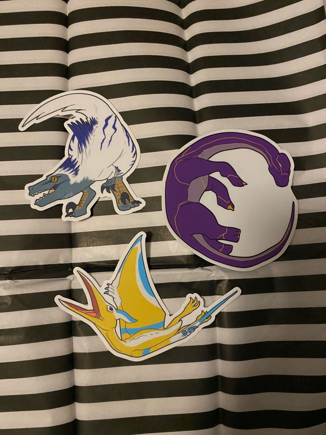 V-raptor + Brachio + Ptera Vivosaur Stickers - Etsy