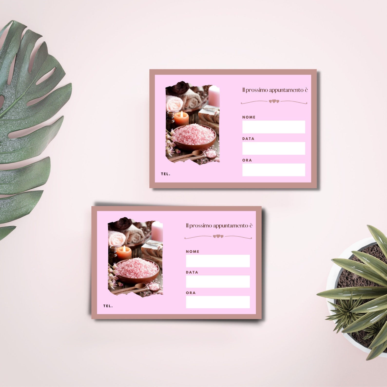 APPOINTMENT CARD Customizable Digital Print for Wellness Operators - Etsy