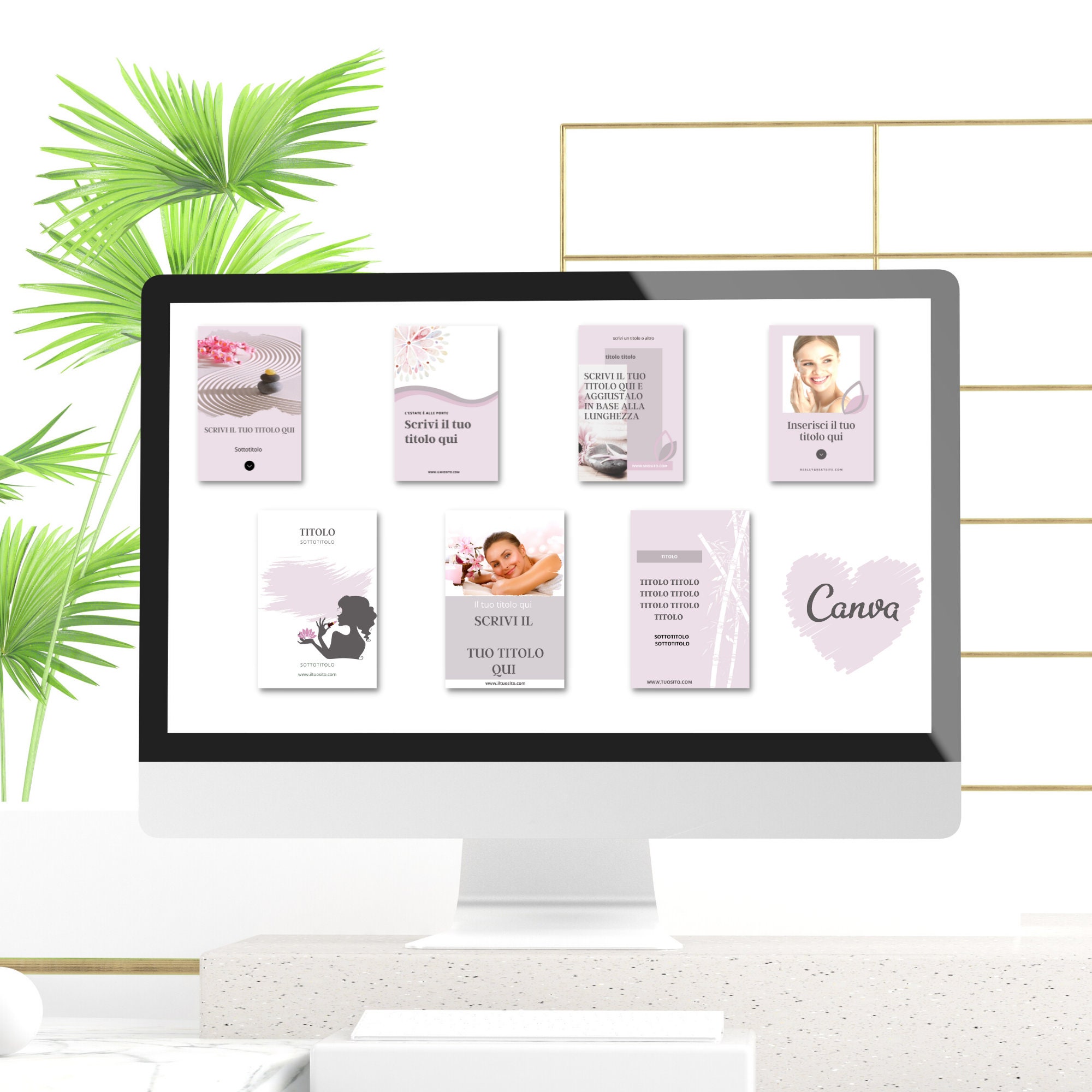 WELLNESS PINTEREST TEMPLATES Editable on Canva Holistic Specialists - Etsy