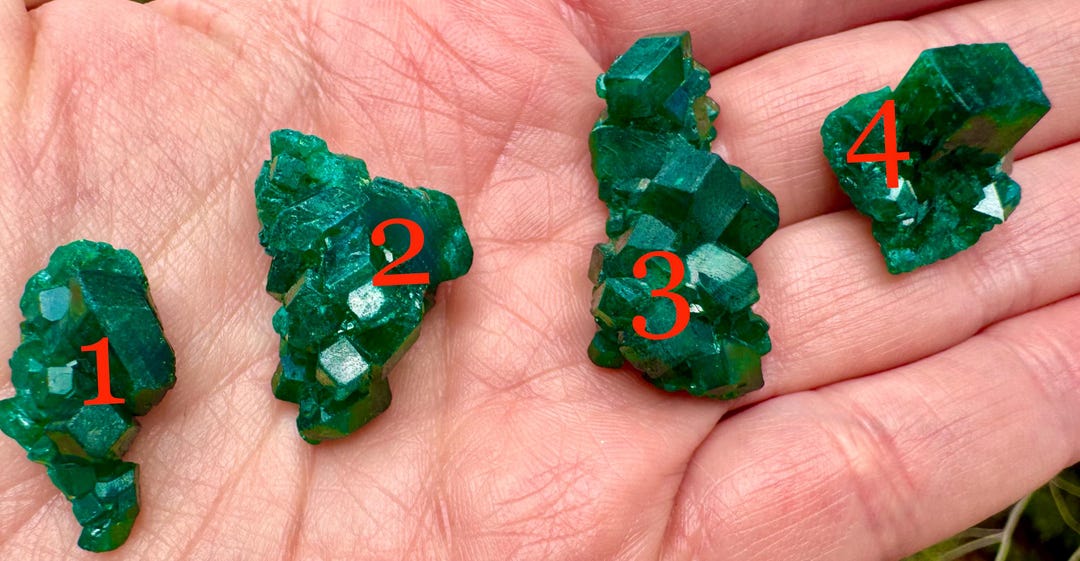 Dioptase Specimens | You Choose | Intense Green, Rare Congo Mineral - Etsy
