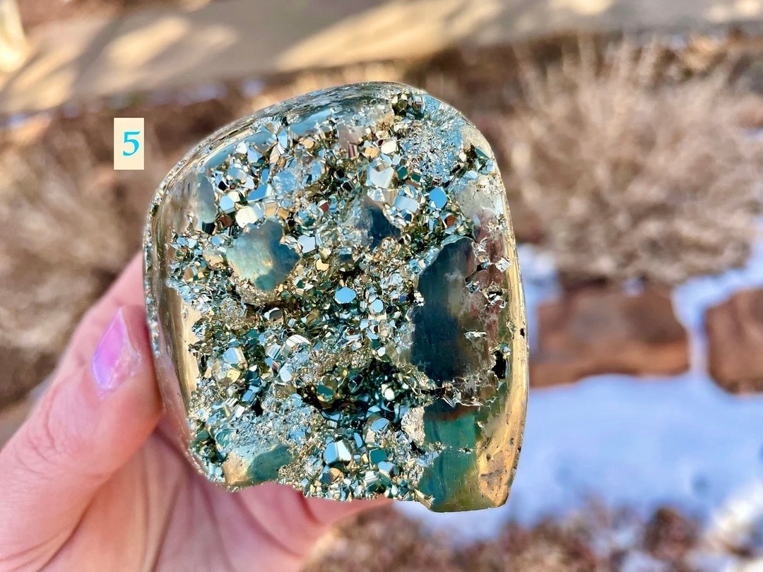 Big Ole Beautiful Cut Base Pyrite Specimens | 4 - 18 OZ! | You Choose ...