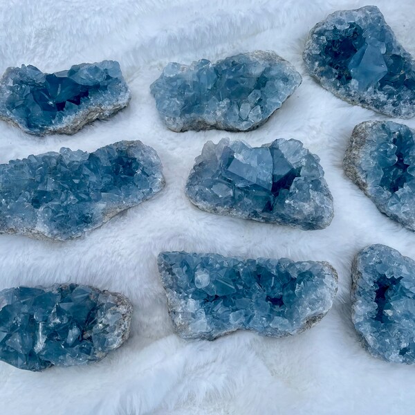 Raw Blue Crystal - Etsy