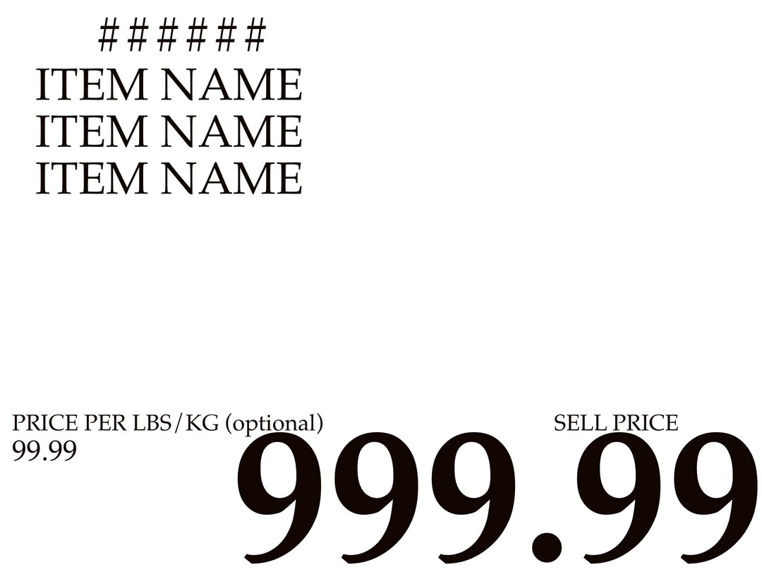 Letrero de listado de artículos de Costco personalizable DIGITAL - Etsy ...