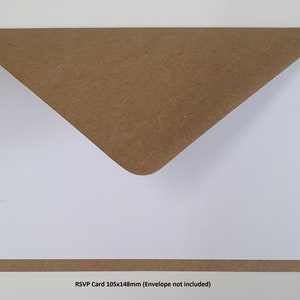 White Matte Information Inserts for 5x7 Portrait Pocketfold 300gsm 6 ...