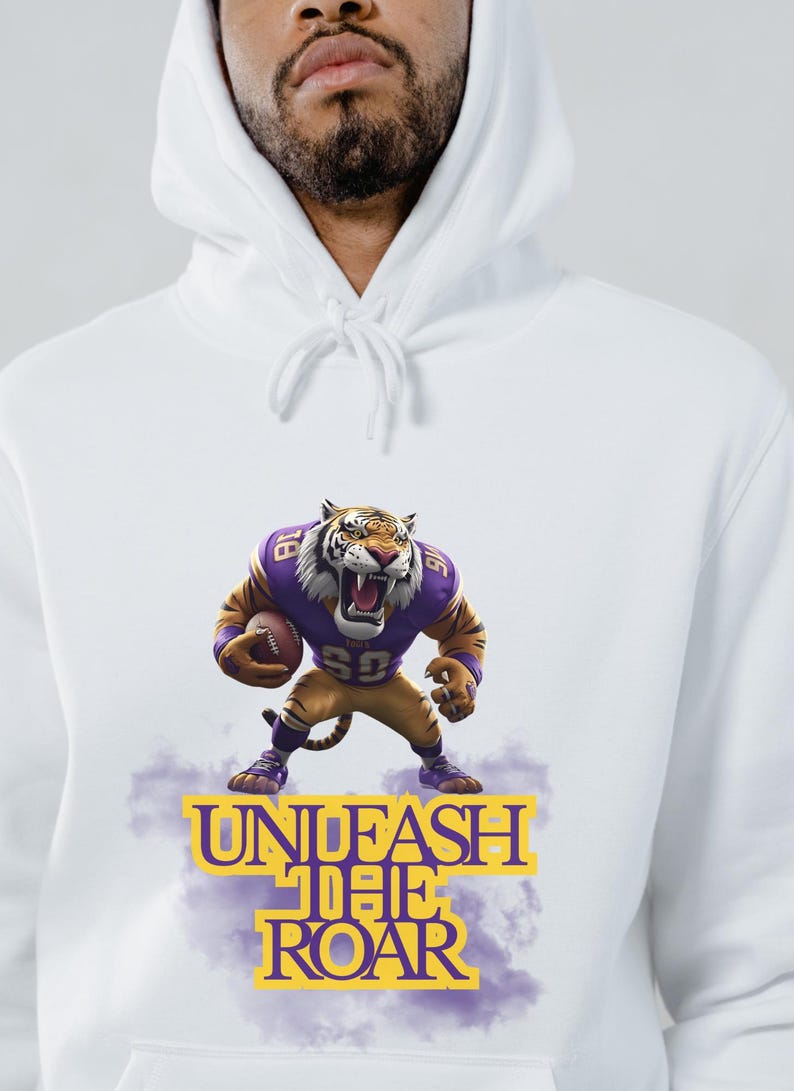 Unleash the Roar Tiger Football PNG | LSU Game Day Digital Download ...