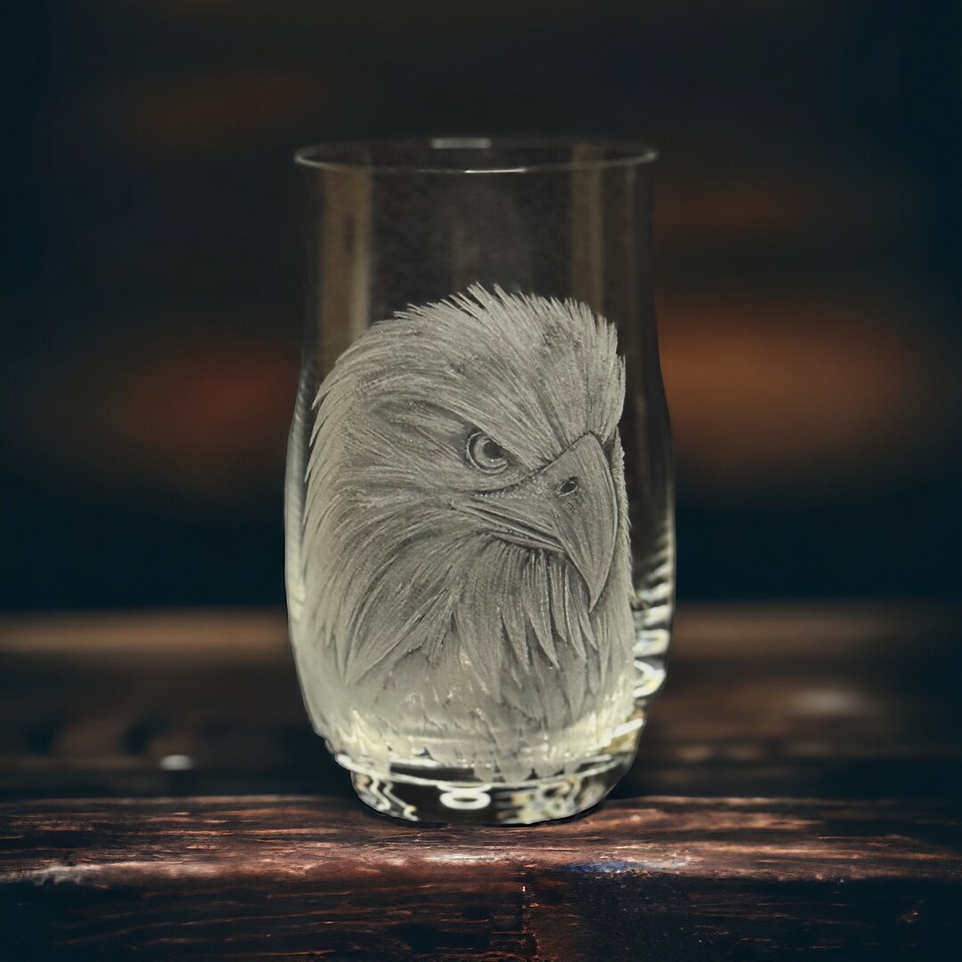 Bald Eagle Highball Glass, Water Glass, Eagle, Gift for Him, Birthday ...