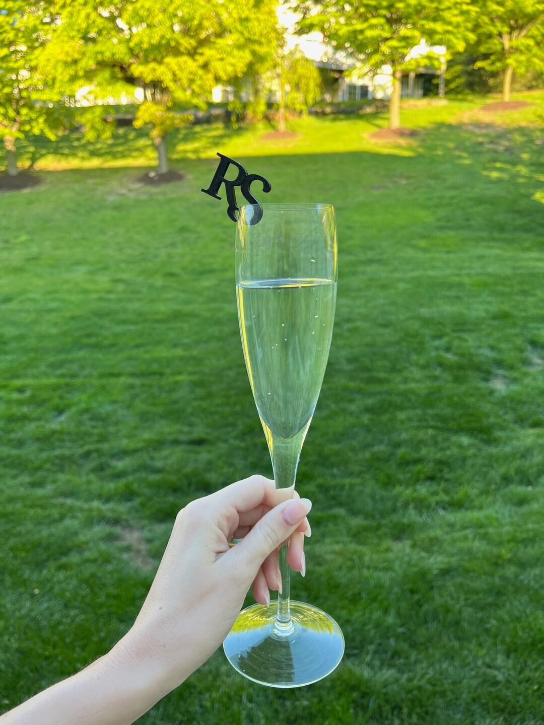 Wedding Initials Cocktail Charms (25QTY) - Custom Drink Tags for ...