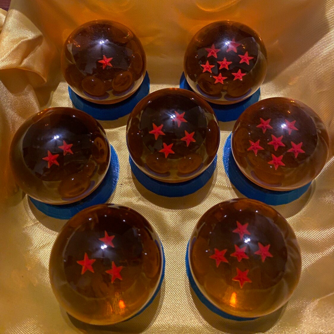 Dragon Ball Z Crystal Dragon Balls 7 Stars Minimalistic - Etsy