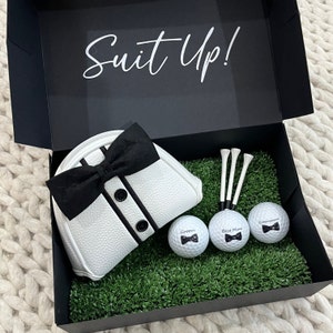 Best Groomsmen Proposal Gift! Golf Putter Head Covers, Wedding Golf ...