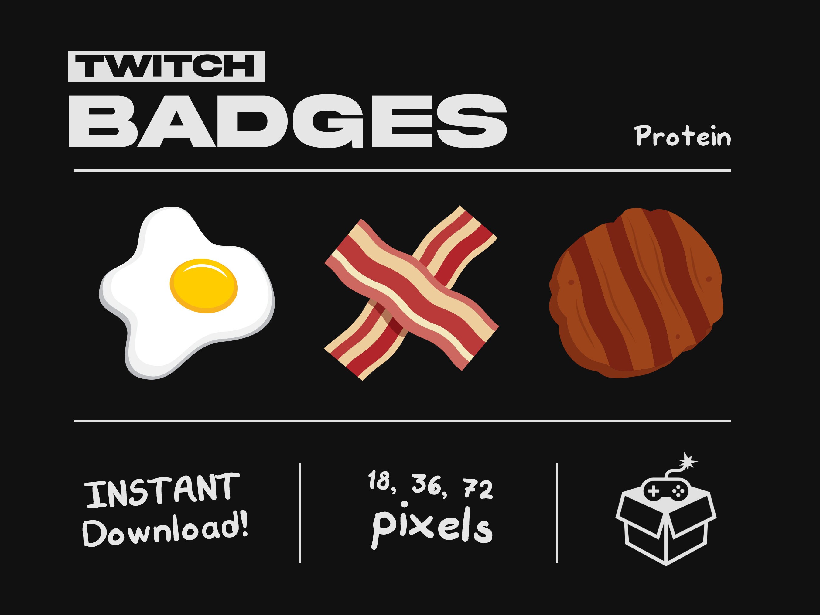 Twitch Subscriber Badges / Bit Badges / Breakfast / Coffee / Cozy ...