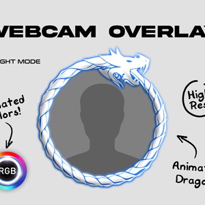Animated Circular Dragon RGB Twitch Webcam Overlay - Etsy