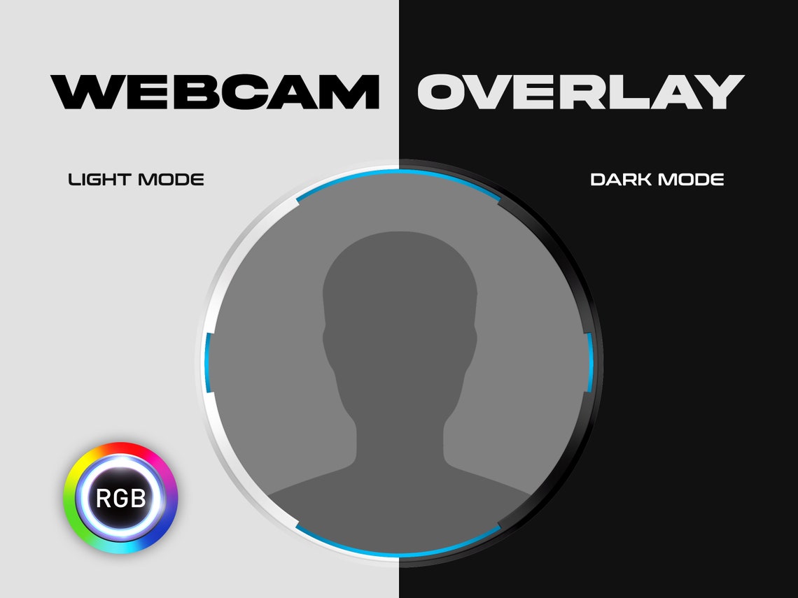 RGB Animated Circular Twitch Webcam Overlay - Etsy