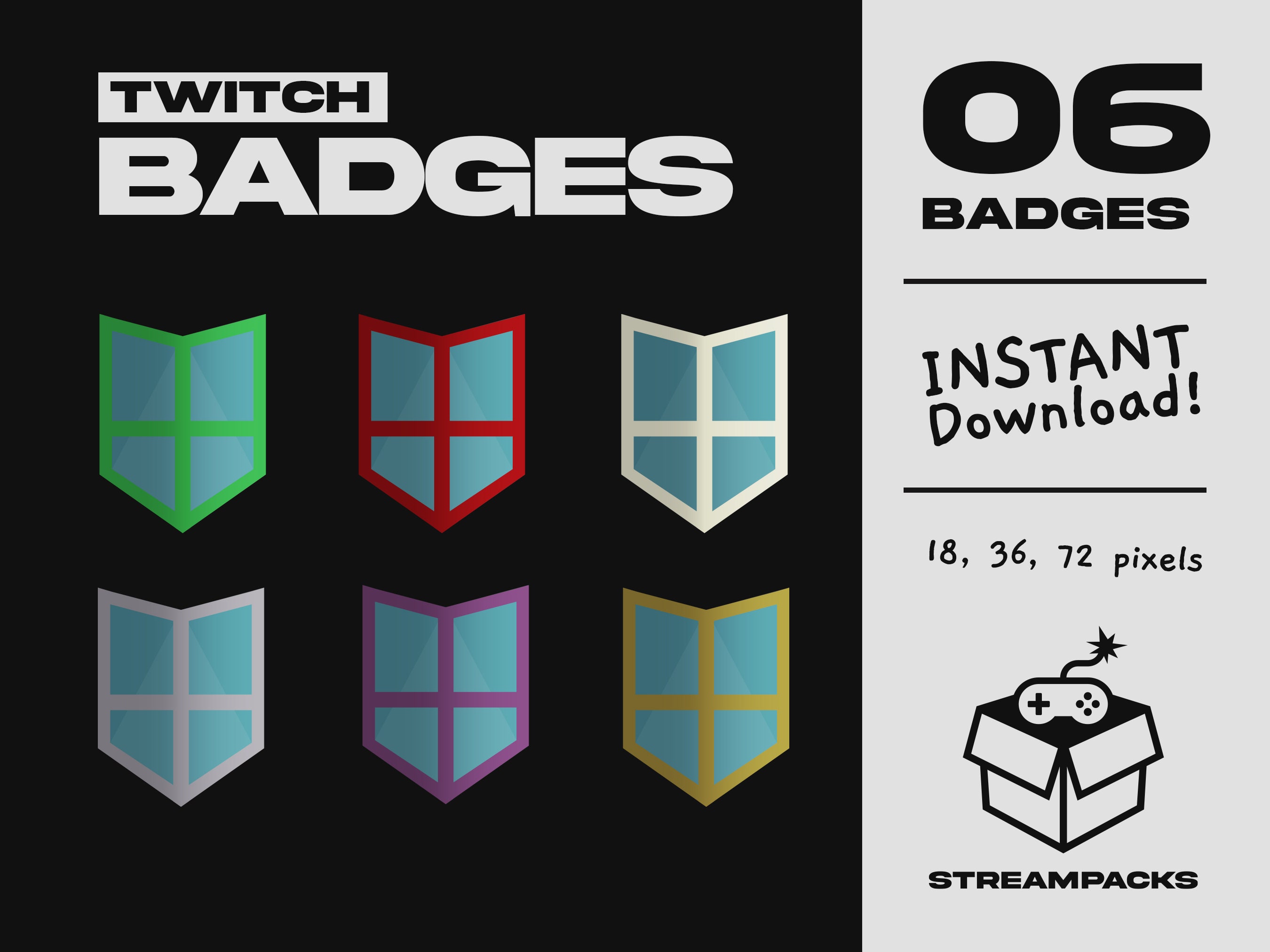 Twitch Subscriber Badges / Bit Badges / Old School Runescape God ...