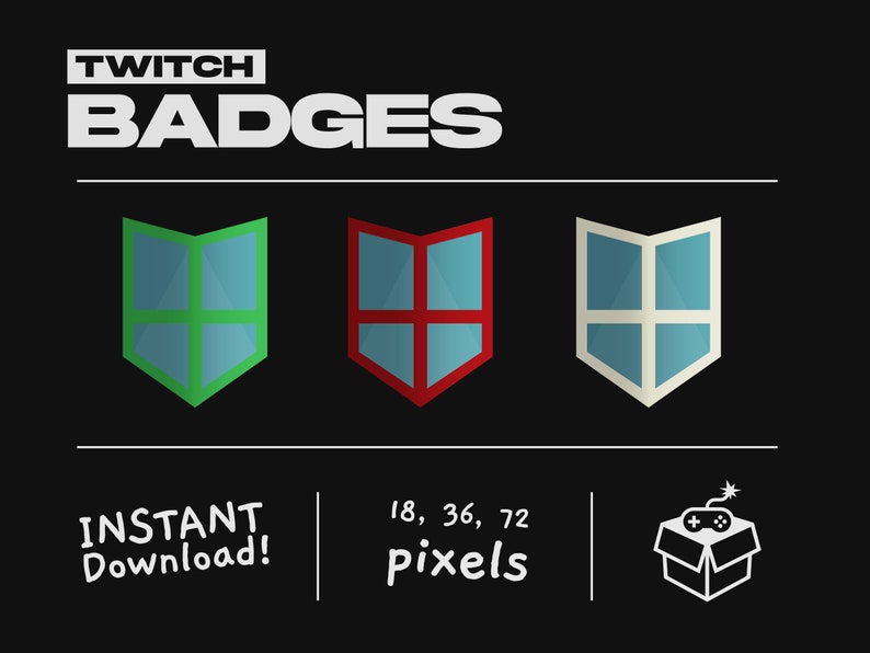 Twitch Subscriber Badges / Bit Badges / Old School Runescape God ...