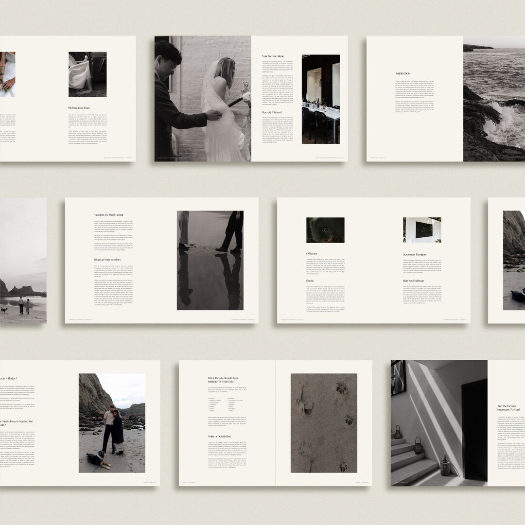 Photography Welcome Client Guides Template, Minimal Photography Design ...