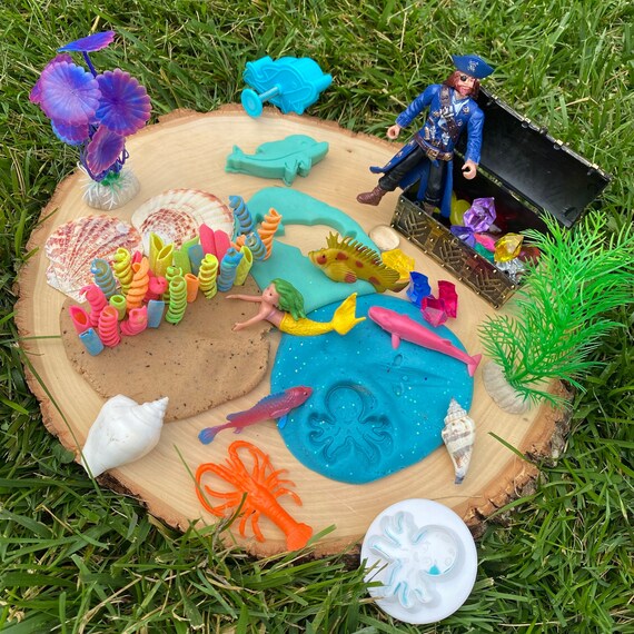 Ocean Play Dough Kit - Etsy
