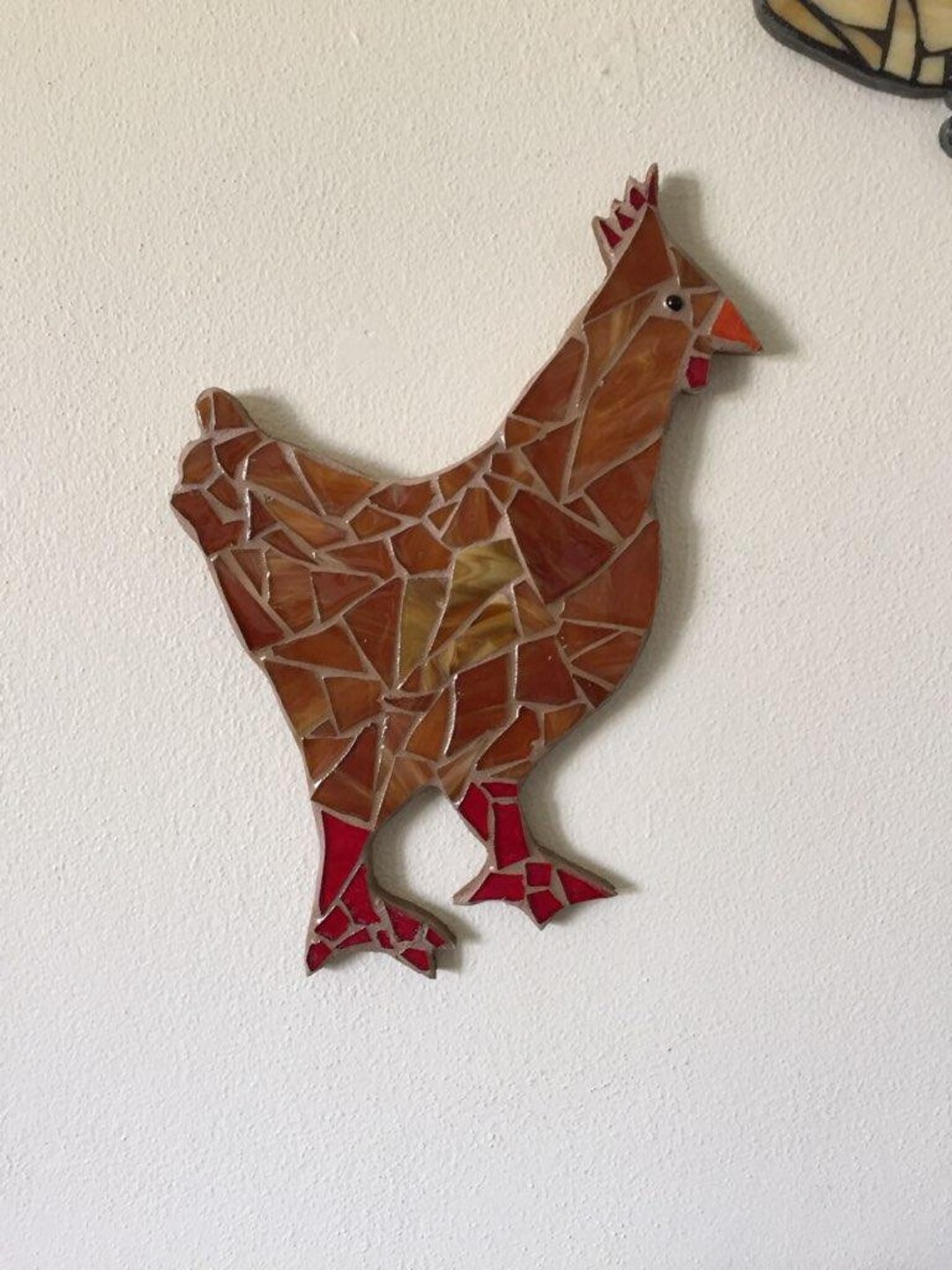 CHICKEN Stain Glass Wall Art - Etsy