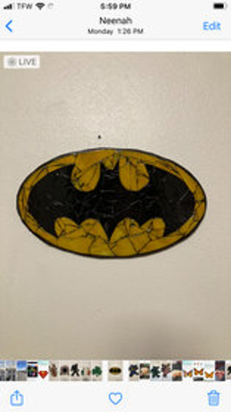 BATMAN Stained Glass Wall Art - Etsy