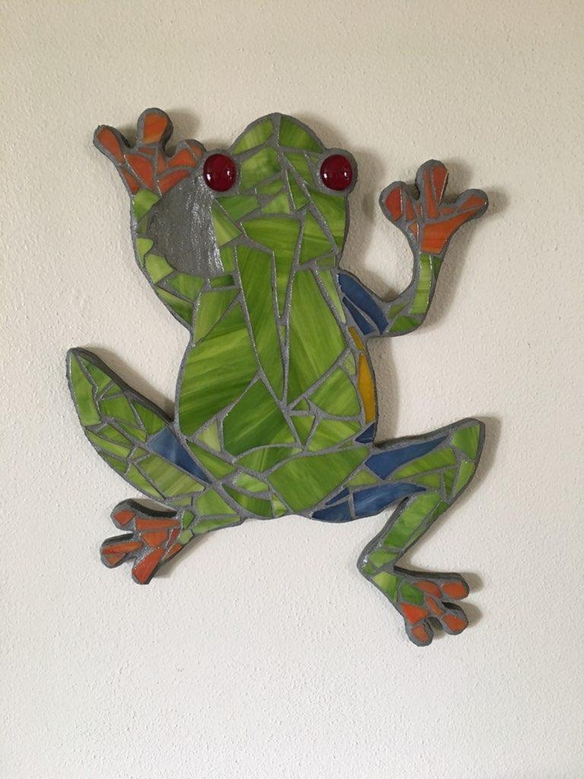 TREE FROG Stain Glass Wall Art - Etsy