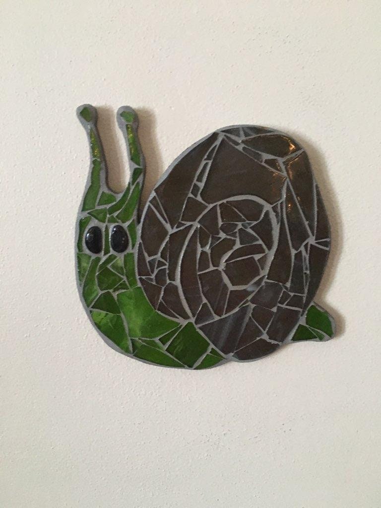 SNAIL Stain Glass Wall Art - Etsy