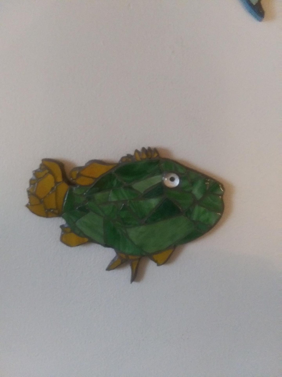FISH Stain Glass Wall Art - Etsy