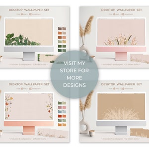 HOUSEPLANT Desktop Wallpaper Organizer With Folder Icons, Laptop ...