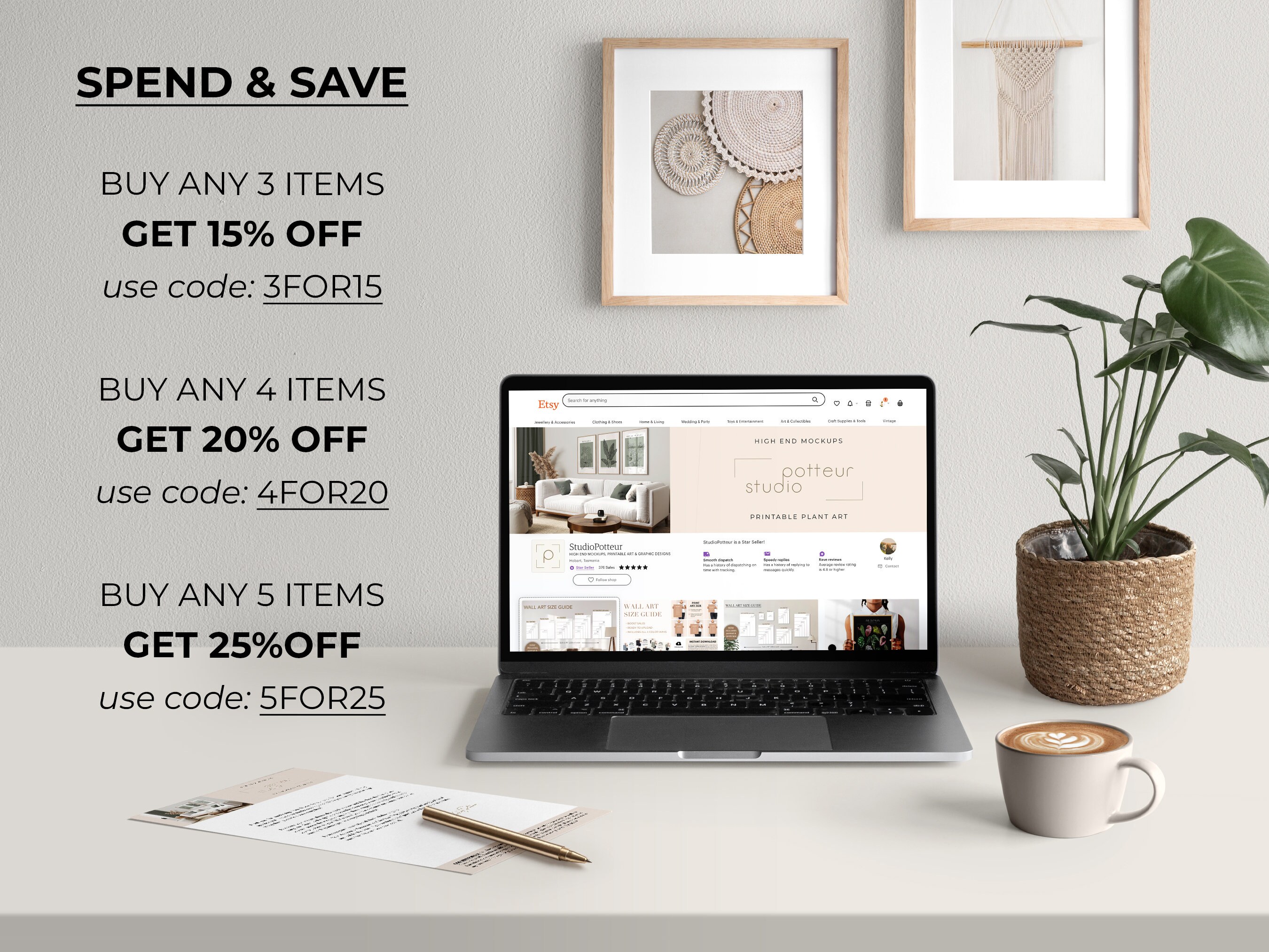 Square Frame Size Guide Wall Art Size Guide Comparison - Etsy