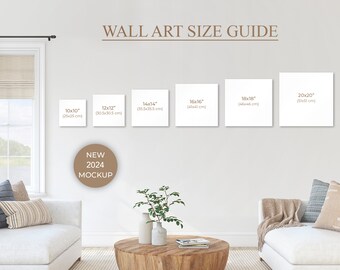 Wall Art Size Guide, Frame Size Guide, Print Size Guide, Wall Display ...