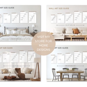 Wall Art Size Guide, Frame Size Guide, Comparison Chart, Poster Size ...