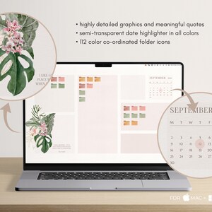 TROPICAL Themed Desktop Organizer Wallpaper 2023 - 2024 With Folder ...