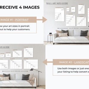 Frame Size Guide, Wall Art Size Guide, Comparison Chart, Poster Size ...