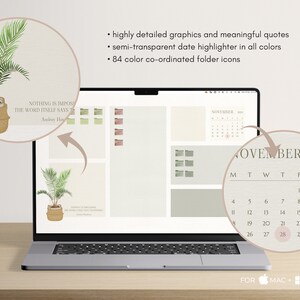 HOUSE PLANTS Themed Desktop Organizer Wallpaper 2023 - 2024 With Folder ...