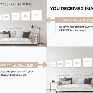 Square Frame Size Guide, Wall Art Size Guide, Comparison Chart, Poster ...