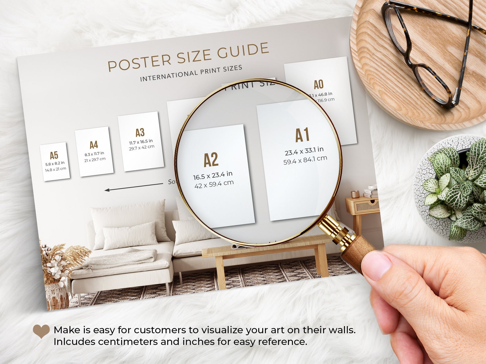 Wall Art Size Guide, Frame Size Guide, Comparison Chart, Poster Size ...
