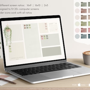 HOUSE PLANTS Themed Desktop Organizer Wallpaper 2023 - 2024 With Folder ...