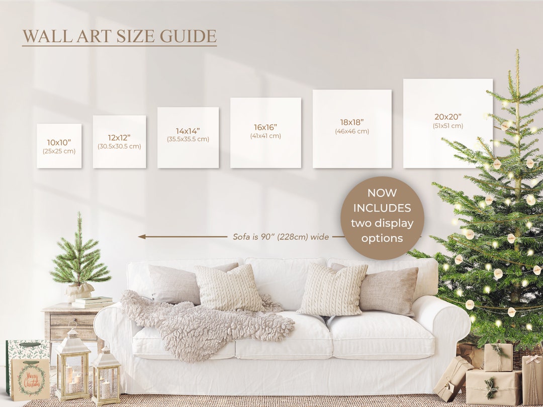 Square Frame Wall Art Size Guide Ratio Comparison Chart, Poster Size ...