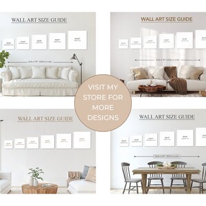 Square Frame Size Guide, Wall Art Size Guide, Comparison Chart, Poster ...