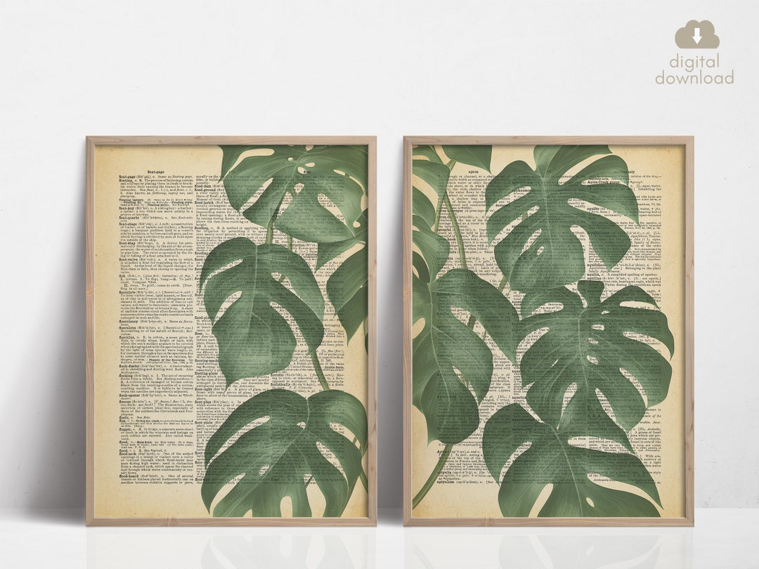 Dictionary Prints Plant Themed, Dictionary Page Art, Dictionary Art ...