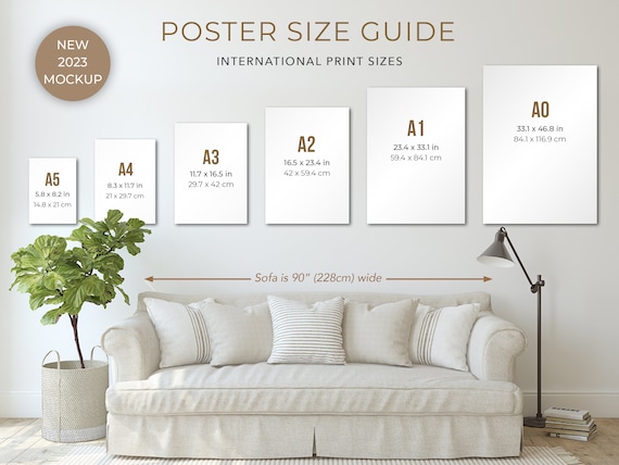 Poster Frame Size Chart