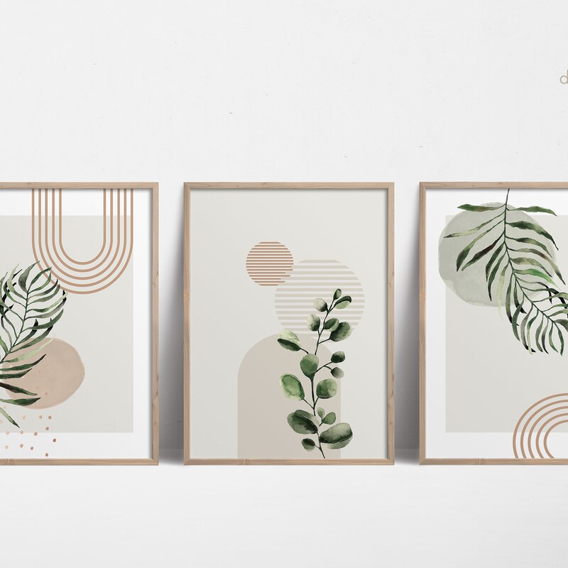 Boho Plant Art - Etsy