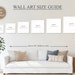 Square Frame Size Guide, Wall Art Size Guide, Comparison Chart, Poster ...
