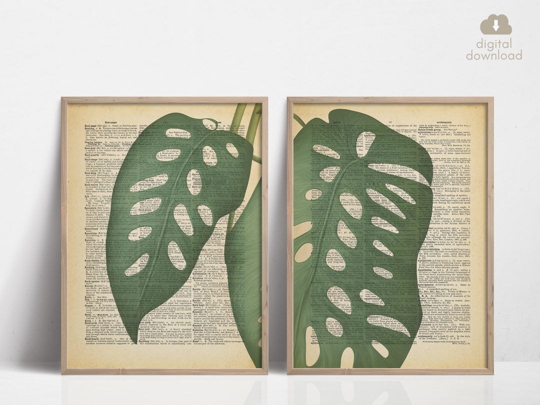Dictionary Prints Plant Themed, Dictionary Page Art, Dictionary Art ...