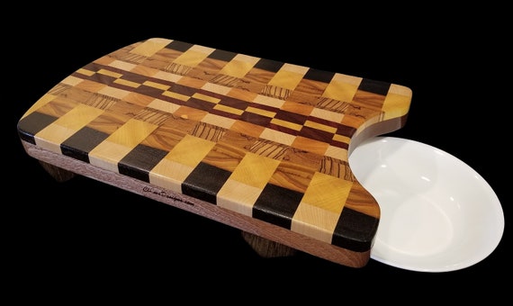 Cutting Board Raised w/Cutout 17 1/2 x 11 3/8 x | Etsy