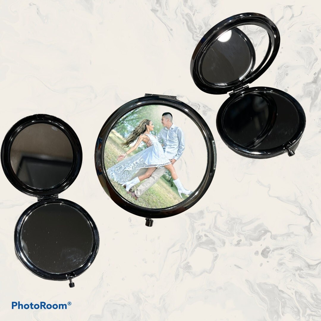 Custom Photo Compact Mirror Personalized Mirror Personalized Gift Photo ...