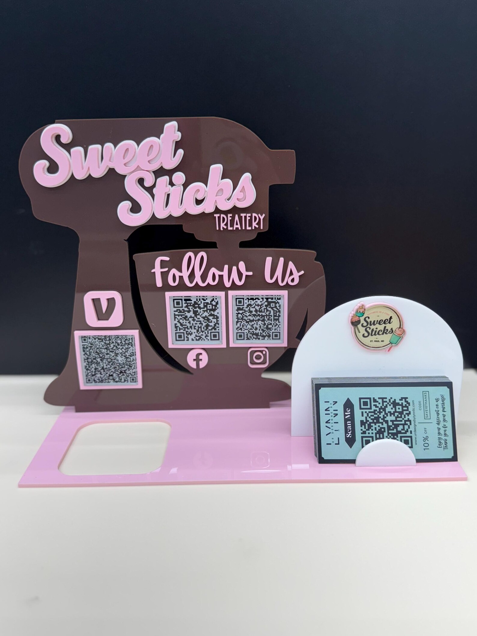 Cake Baker Sign | Treat Maker Scan to Pay Sign | Mixer Pay to Scan ...