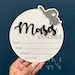 Wood Elephant Baby Announcement With Birth Stats | Elephant Baby Sign ...